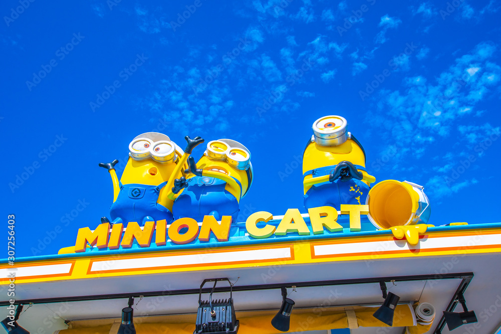 OSAKA, JAPAN - AUGUST 12, 2018: Photo of "FUN STORE at MINION PARK ...