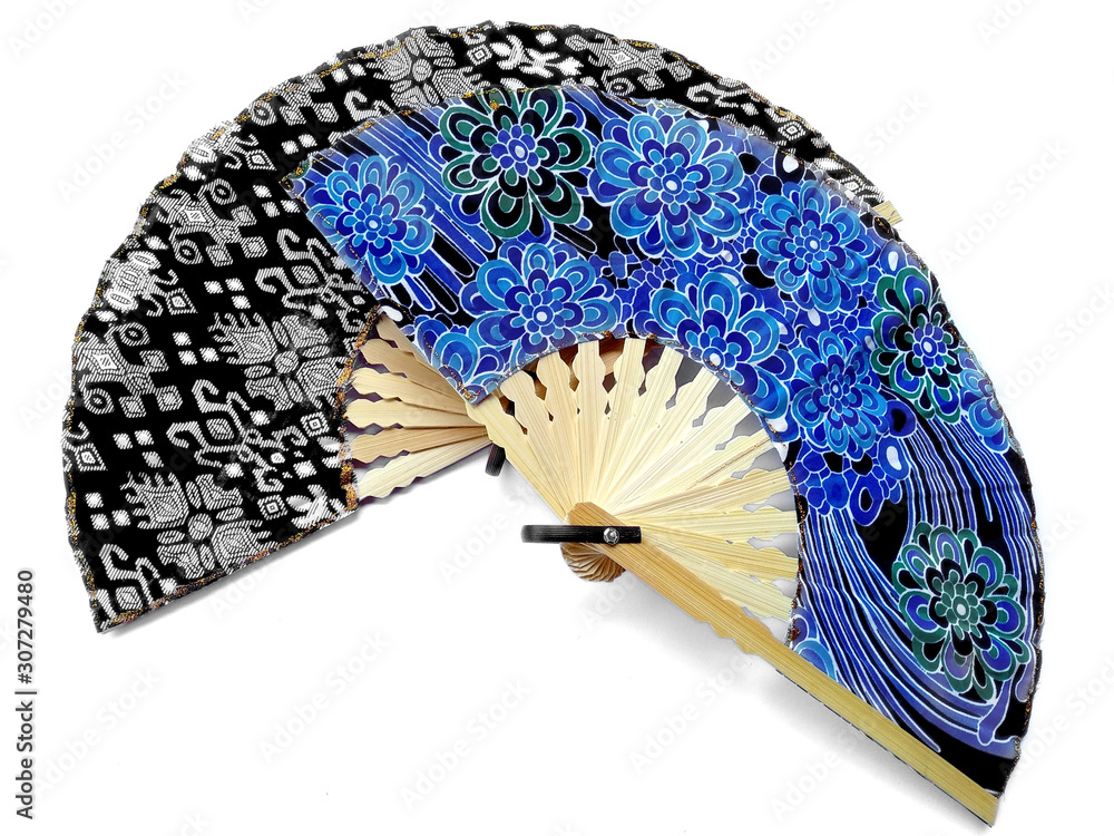 Hand fan from Bali Indonesia. Kipas Tangan Motif Batik or hand fan ...