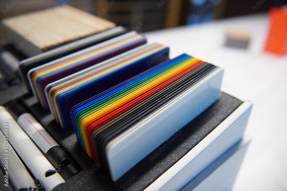 designer pantone colour swatches plastic laminate example set in and ...