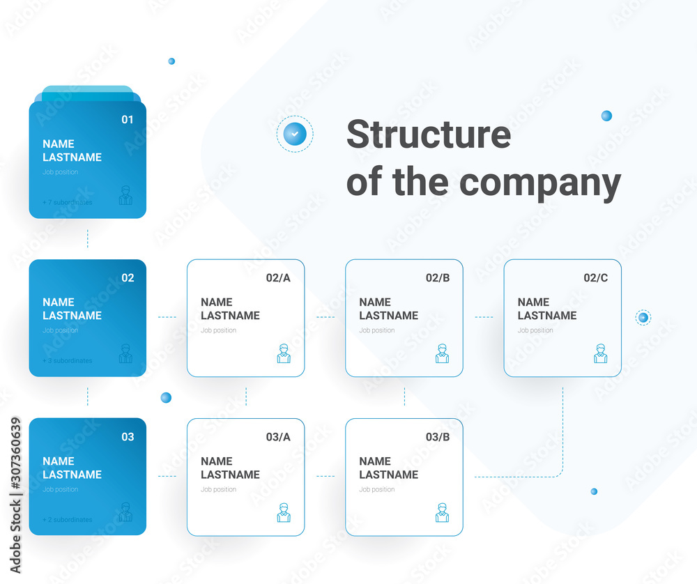 Structure of the company. Business hierarchy organogram chart ...