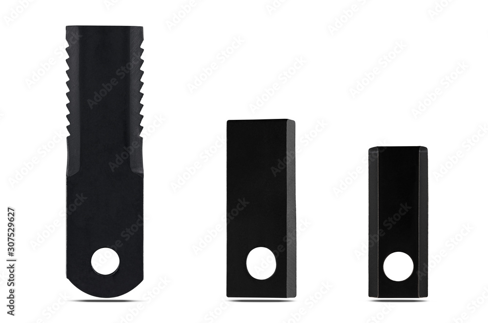 Group of Rotary Mower Blades, Slasher Blades, rotary Cutter placed on ...