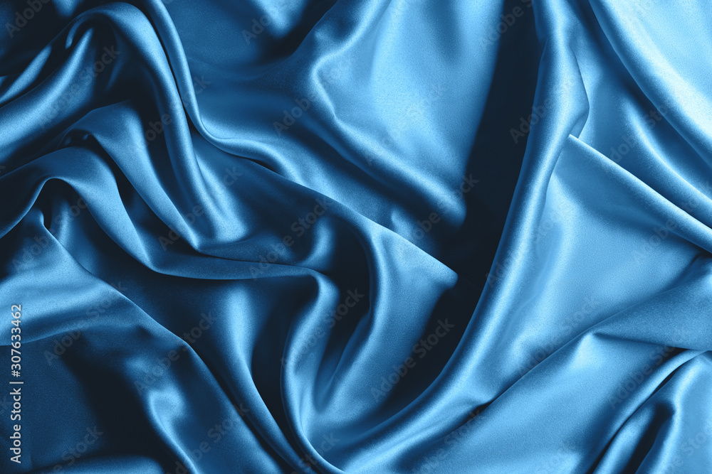 Blue silk texture background background. Stock Photo | Adobe Stock