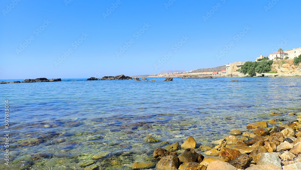 Greece Crete island Koum Kapi Beach Stock Photo | Adobe Stock