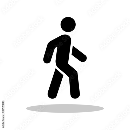 Walking icon in trendy flat style. Man Walking / Activity / Sport ...