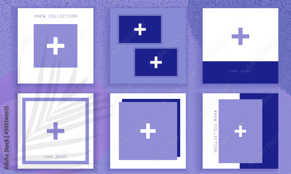 Nude post design background. Template bochure. Stories layout for ...