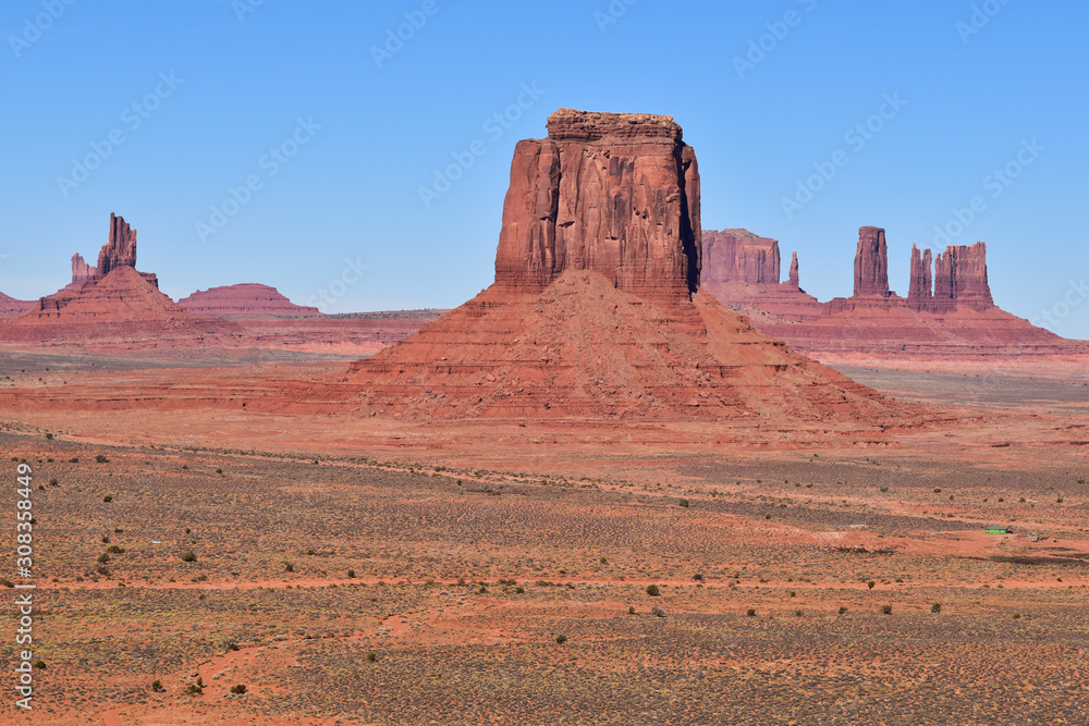 Unique landscapes in Monument Valley tribal park Stock Photo | Adobe Stock