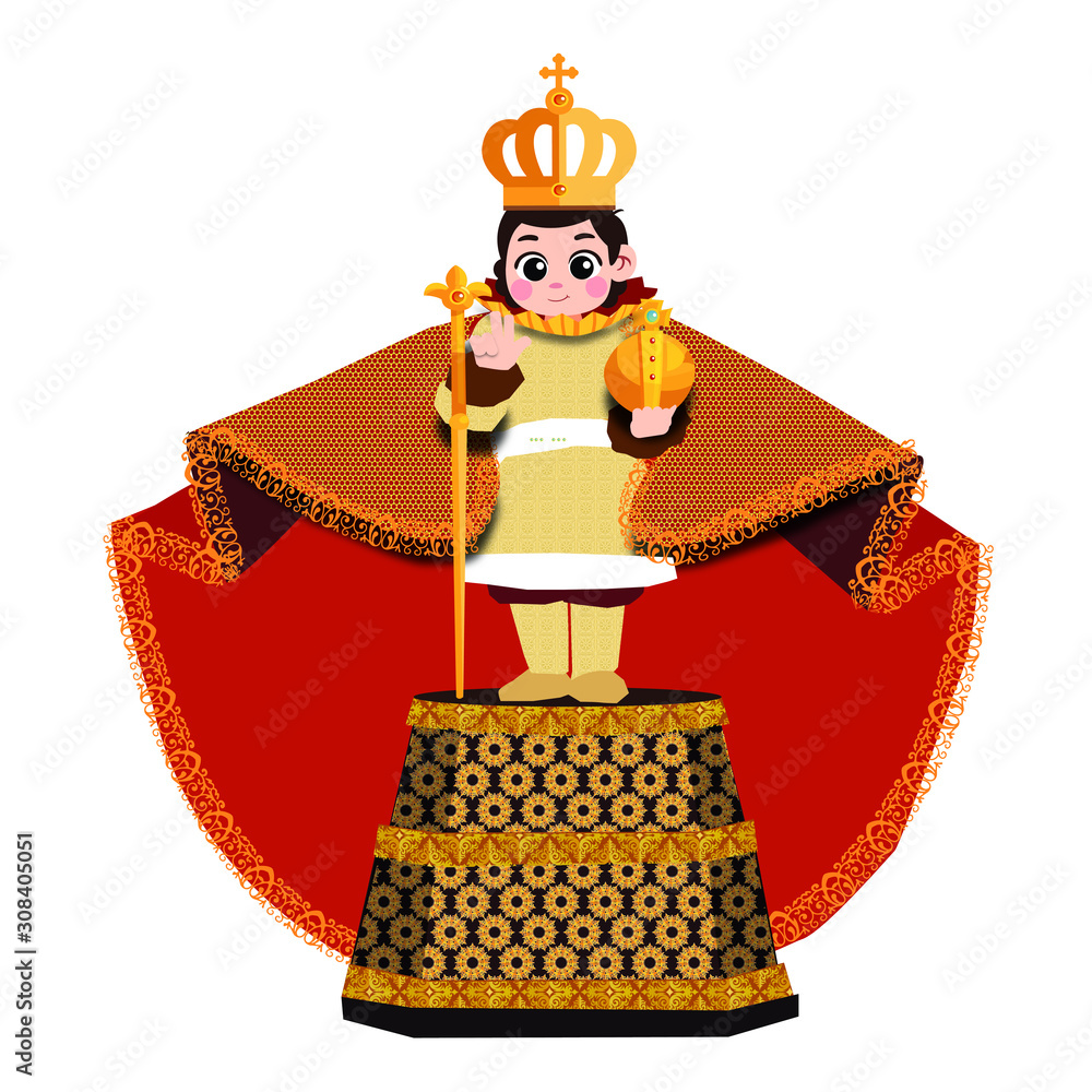 Vector de Stock Sto. Niño of Cebu Philippines Sinulog Festival Vector ...