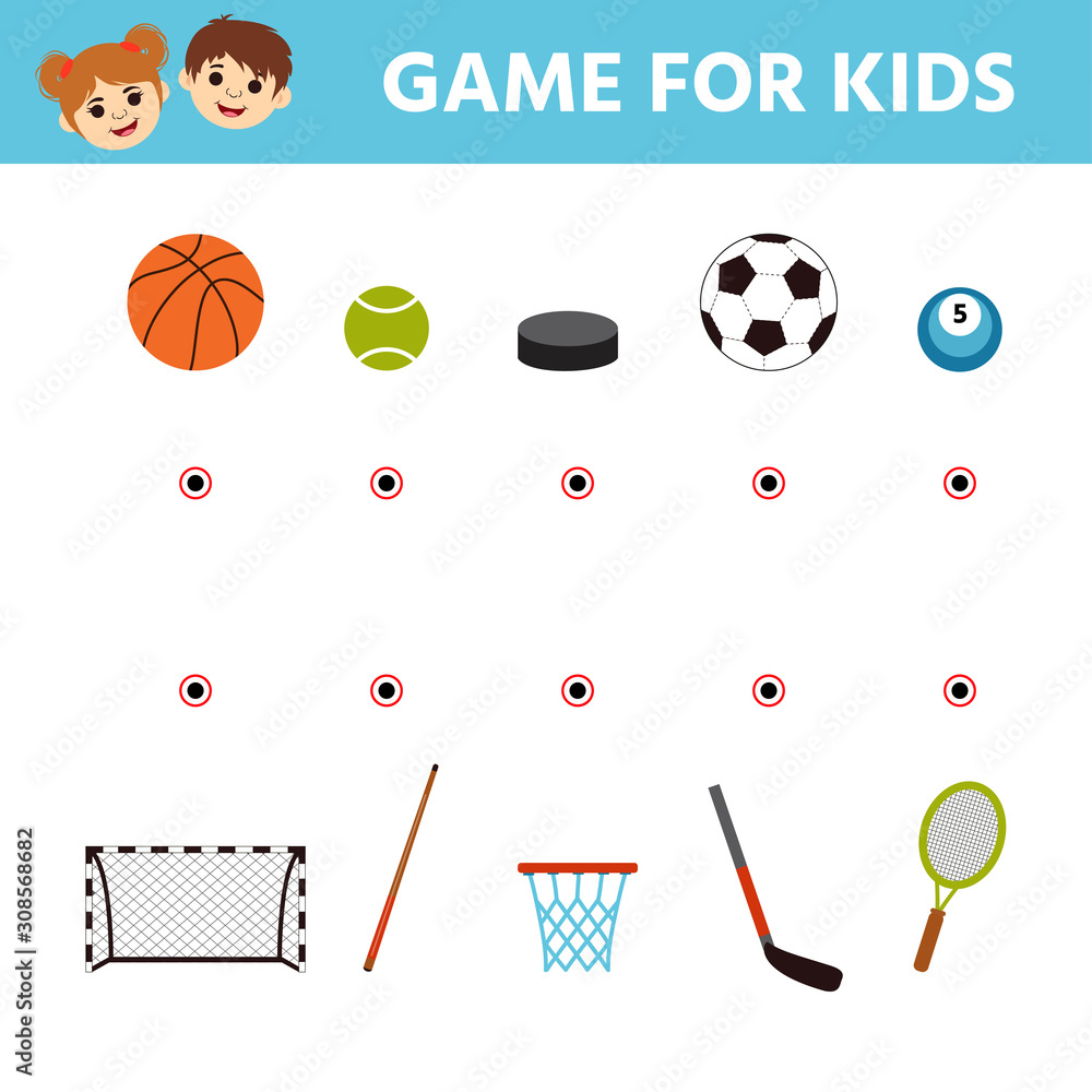 Game for the development of logical thinking of children. . Kids ...