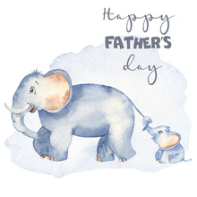 Father's Day Elephant Poster Free Stock Photo - Public Domain Pictures