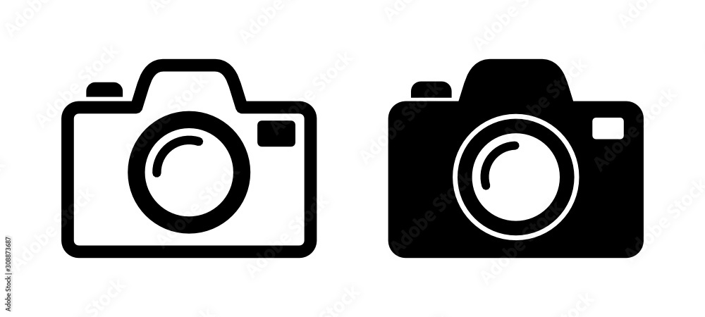 Vector de Stock aparat fotograficzny ikona | Adobe Stock