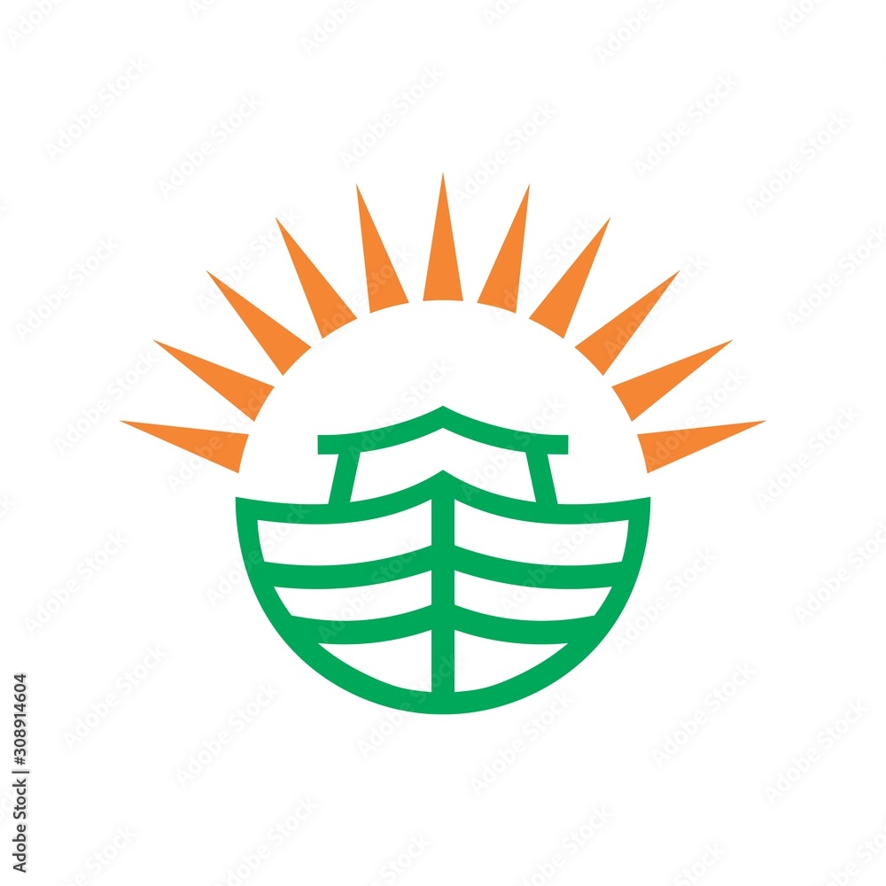 ARK SUN LOGO Stock Vector | Adobe Stock