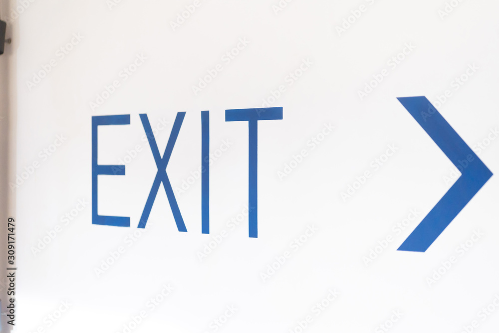 car parking photo of exit sign Stock Photo | Adobe Stock