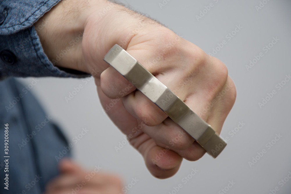Blow brass knuckles from above down, infliction grievous bodily harm ...