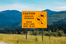 Mountain Goat Warning Sign Free Stock Photo - Public Domain Pictures