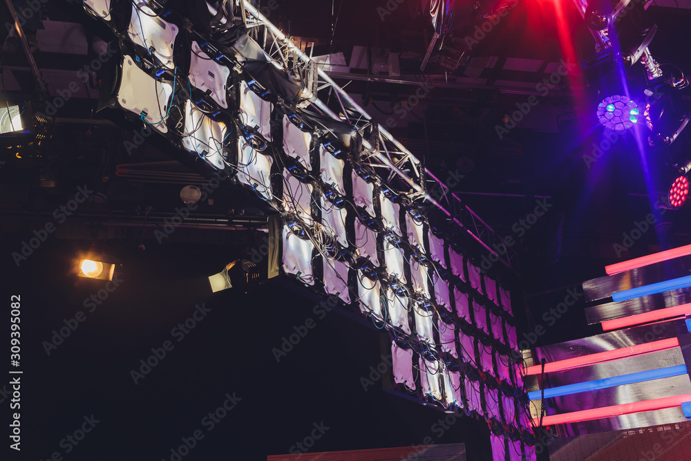 Modular LED display for a display screen wall to project video walls on ...