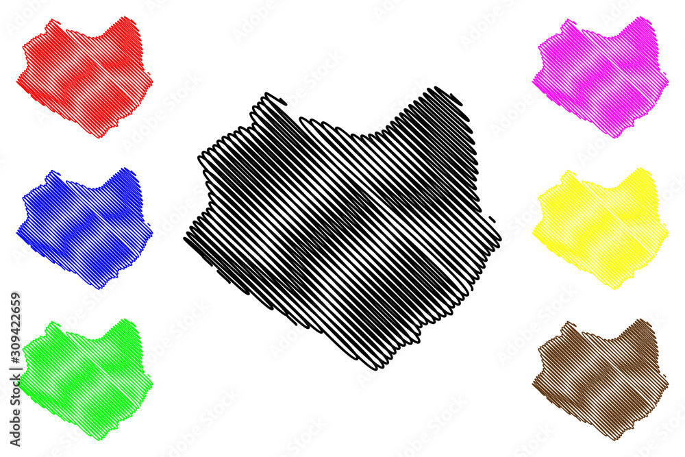 Sinoe County (Counties of Liberia, Republic of Liberia) map vector ...