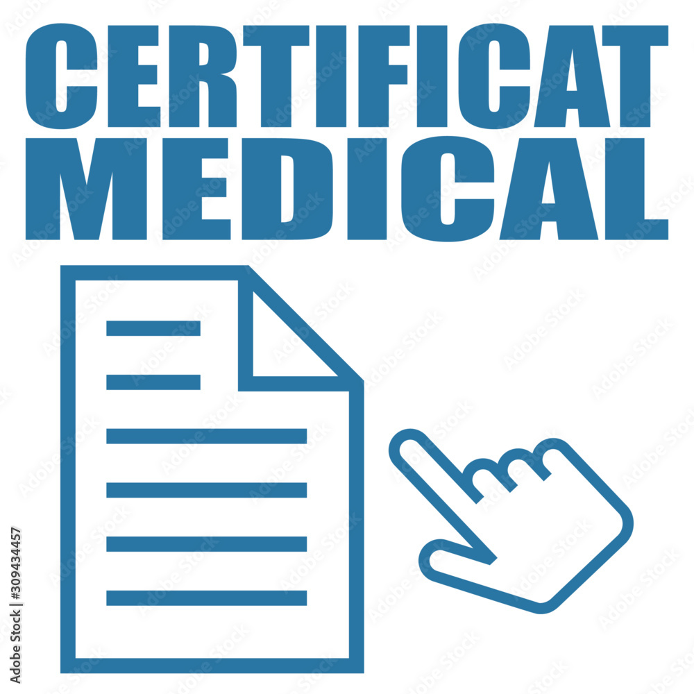 Logo certificat médical. Stock Vector | Adobe Stock