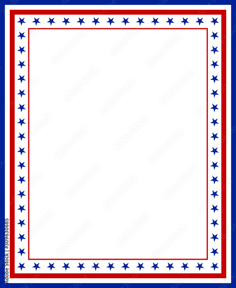 USA frame background Stock Vector | Adobe Stock