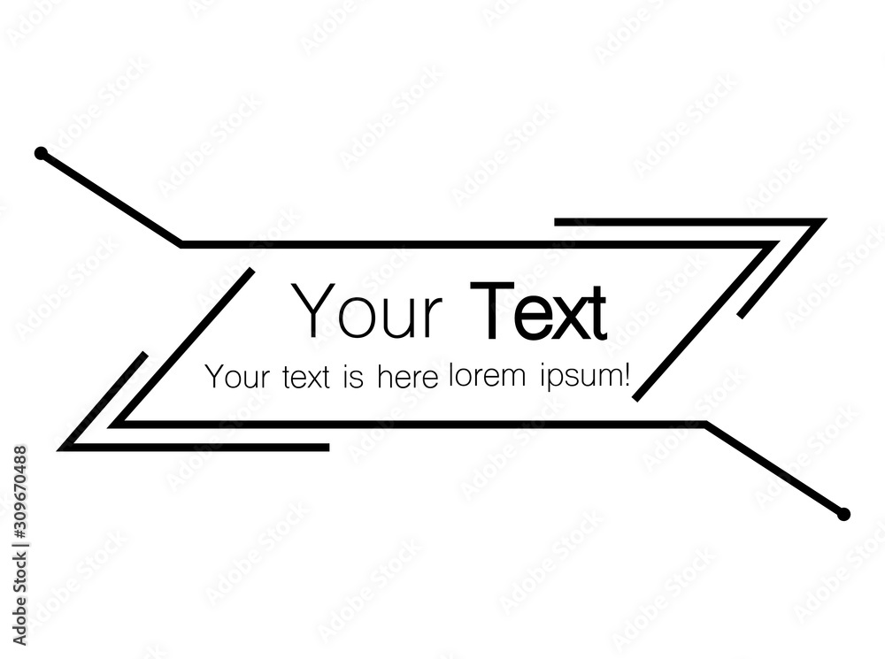Vector de Stock Callouts titles. Callout bar labels, information call ...
