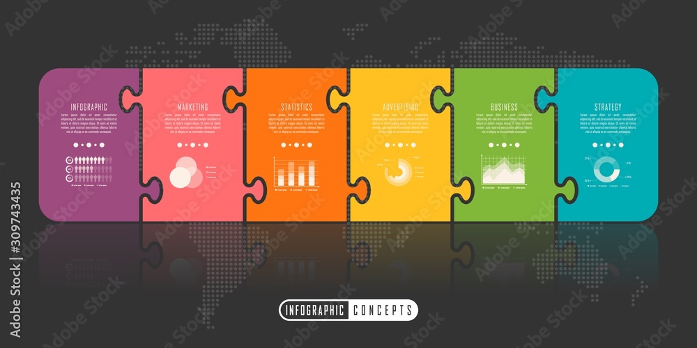 Infographic timeline template can be used for chart, diagram, web ...