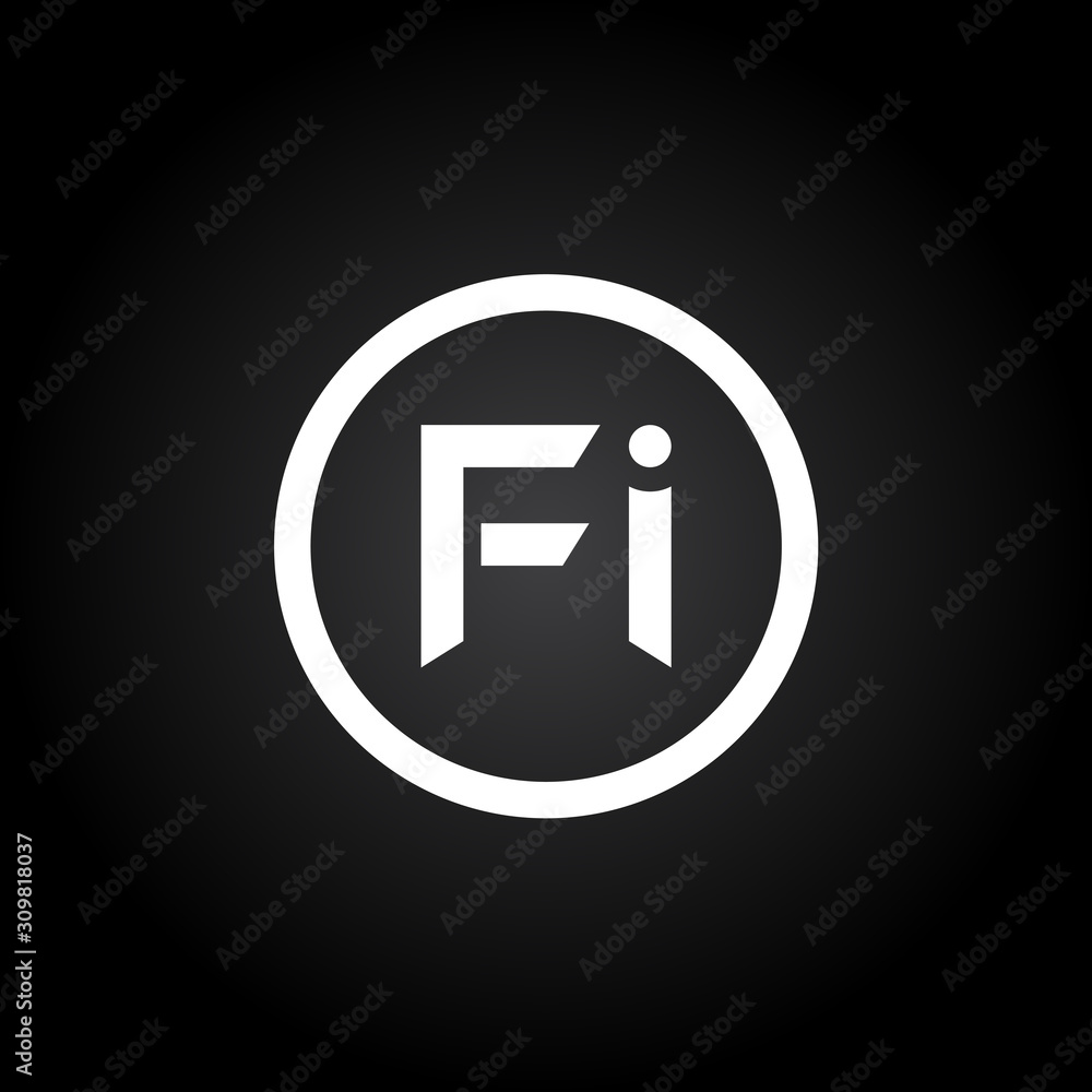 Initial FI Letter Linked Logo. Creative Letter FI Modern Business Logo ...