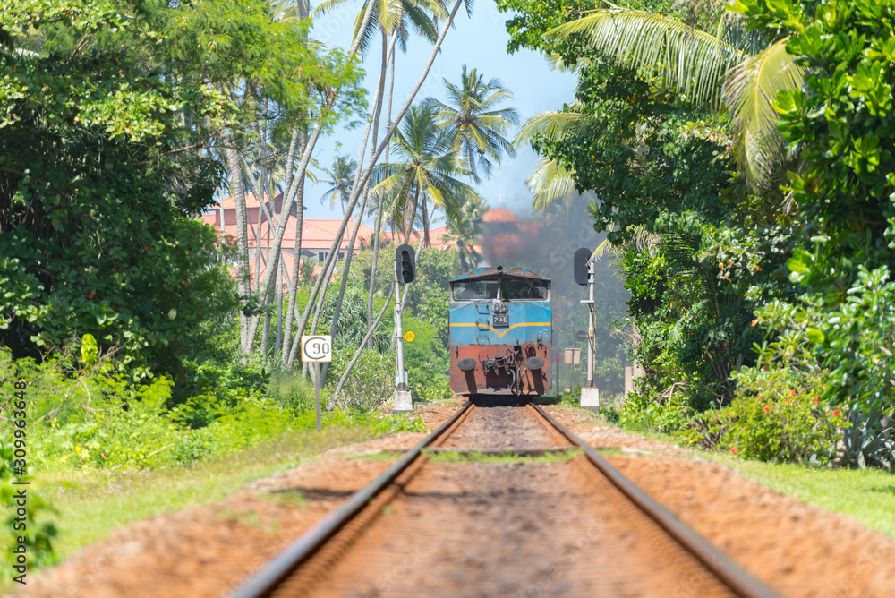 : Images from the exterior of the second category train car in Sri ...