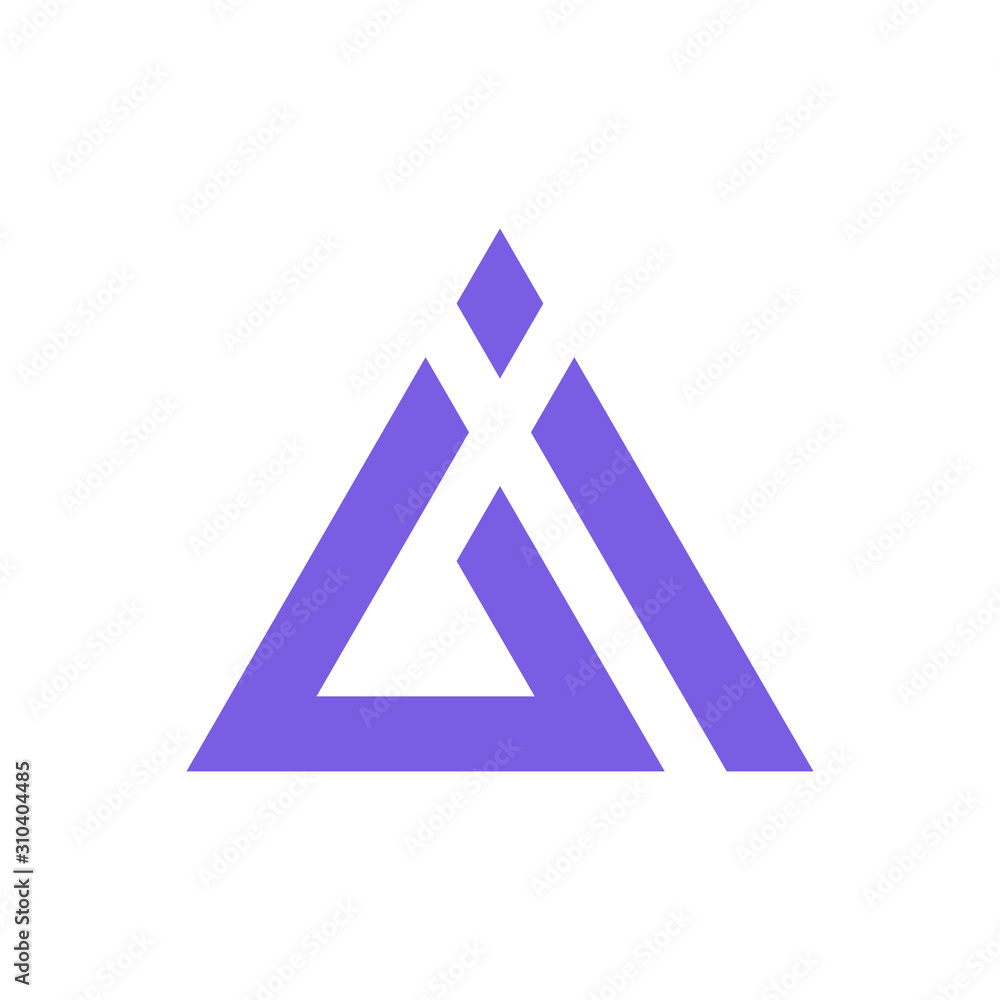 AI Letter Logo Design with Creative Modern Trendy Color and Typography ...