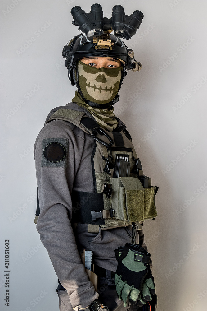 Navy SEAL United States soldier or private military contractor with ...