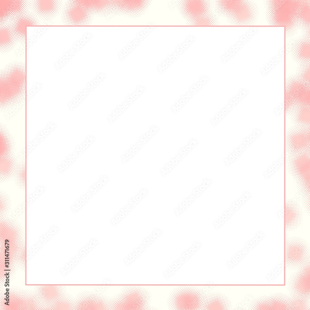 Beautiful border. Contemporary modern trendy pink frame background ...