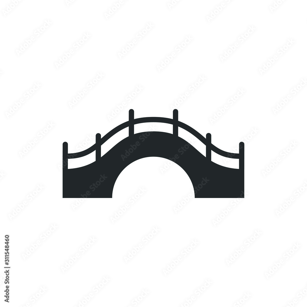 bridge icon template color editable. bridge symbol vector sign isolated ...