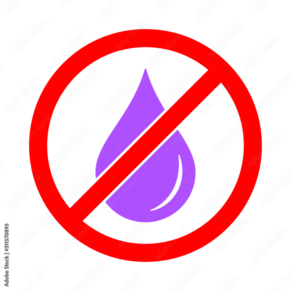 Free of chemical additives graphic icon. Without chemicals sign ...