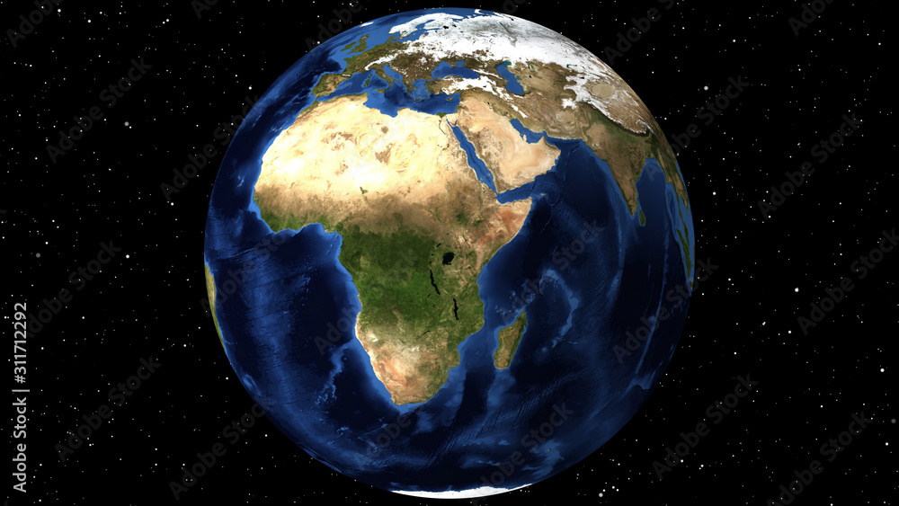 Rotating Earth Satellite Mova Blue Relief Map Self Rotating Globe