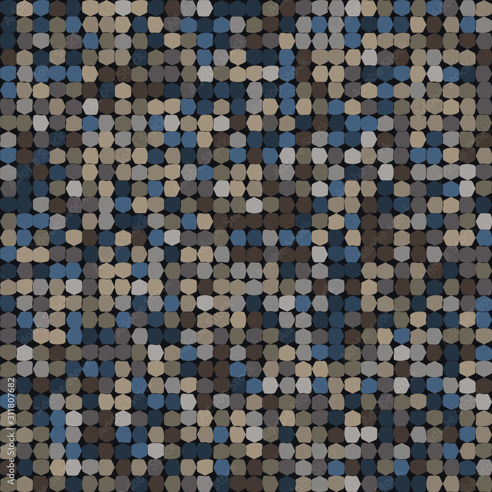 Dark square mosaic effect vector texture. Masculine geometric seamless ...