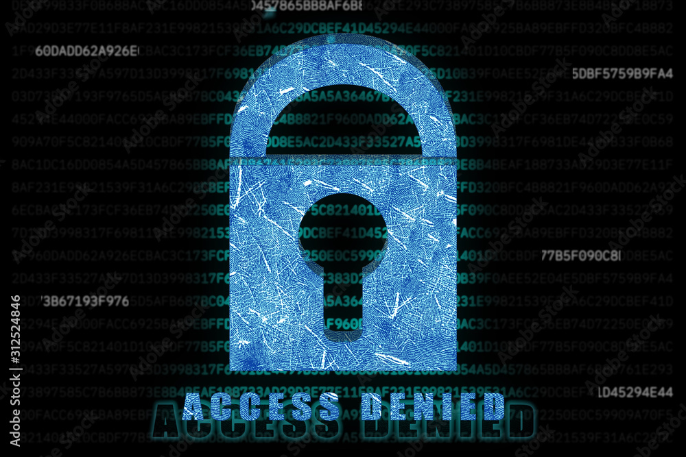 Palm print recognition and access concept. Security software by ...