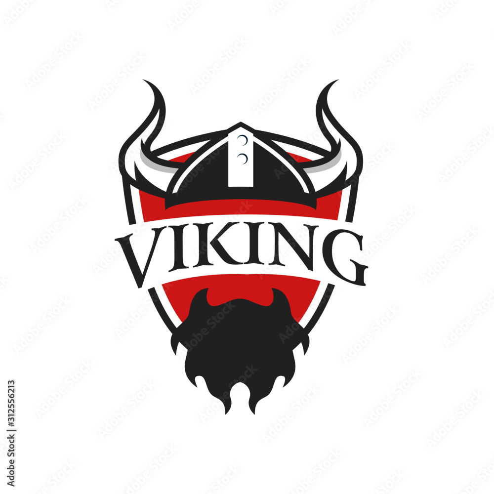 viking logo vector graphic abstract template Stock Vector | Adobe Stock