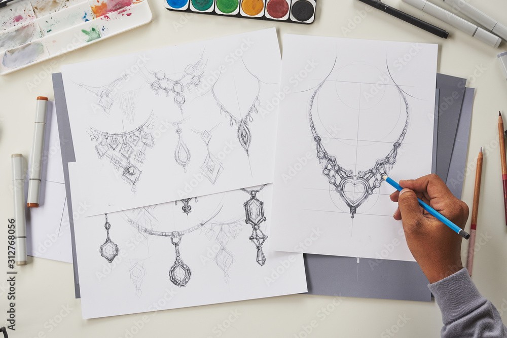 Necklace Drawing Ideas