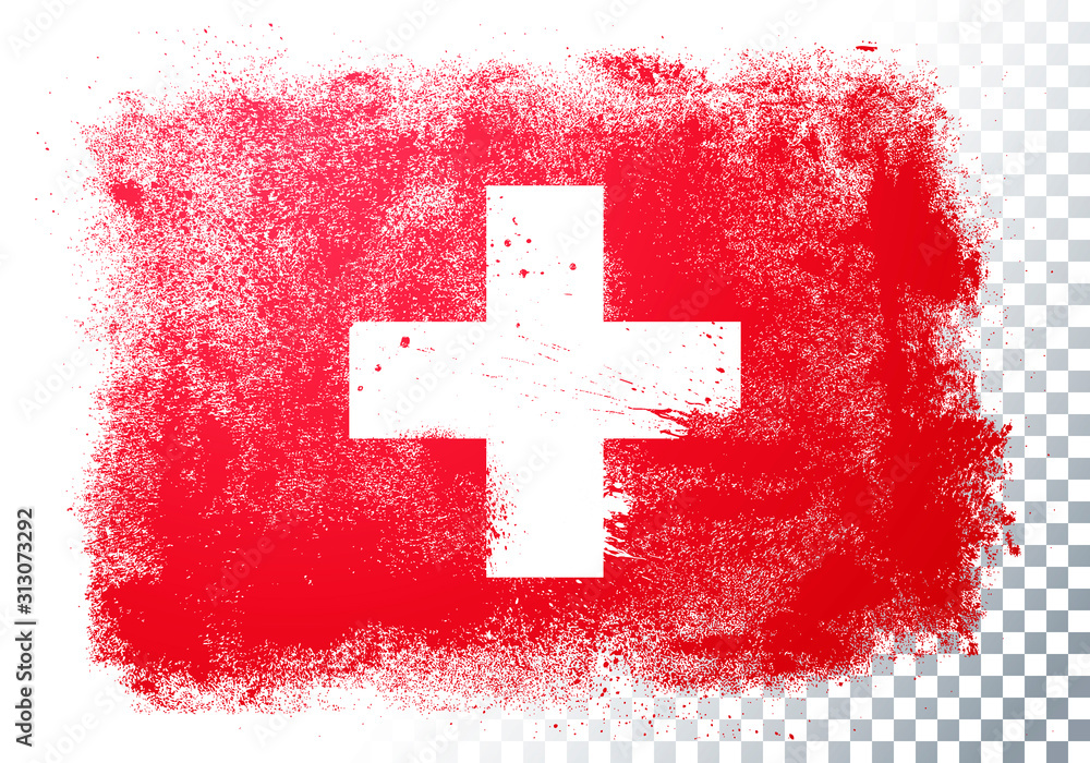 Vector Illustration Grunge And Distressed Flag Of Switzerland Stock ...