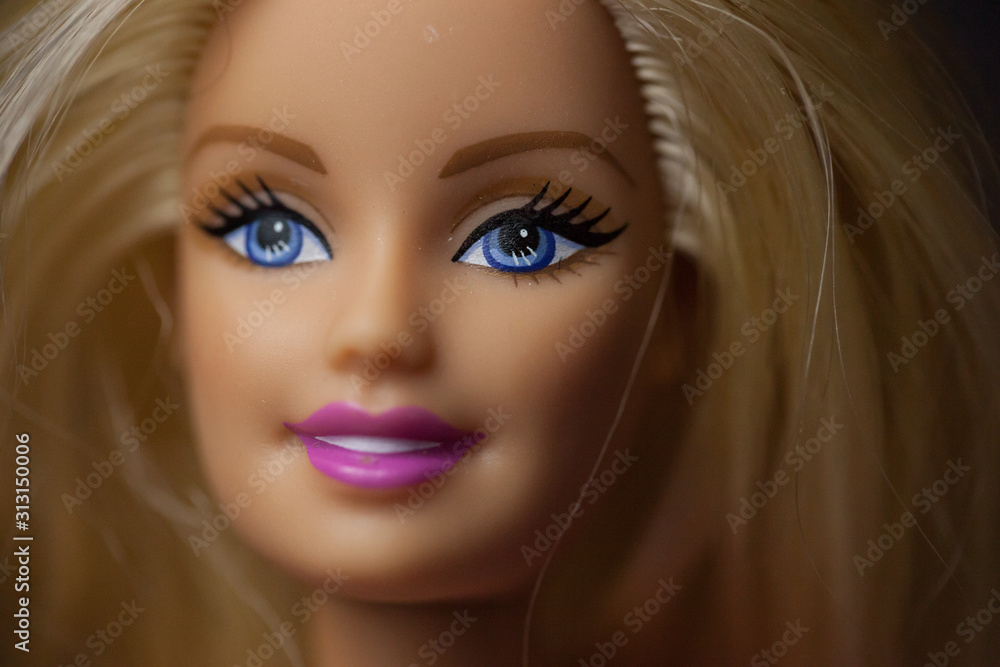 WOODBRIDGE, NEW JERSEY - May 10, 2019: A 2000s era Barbie Doll is posed ...