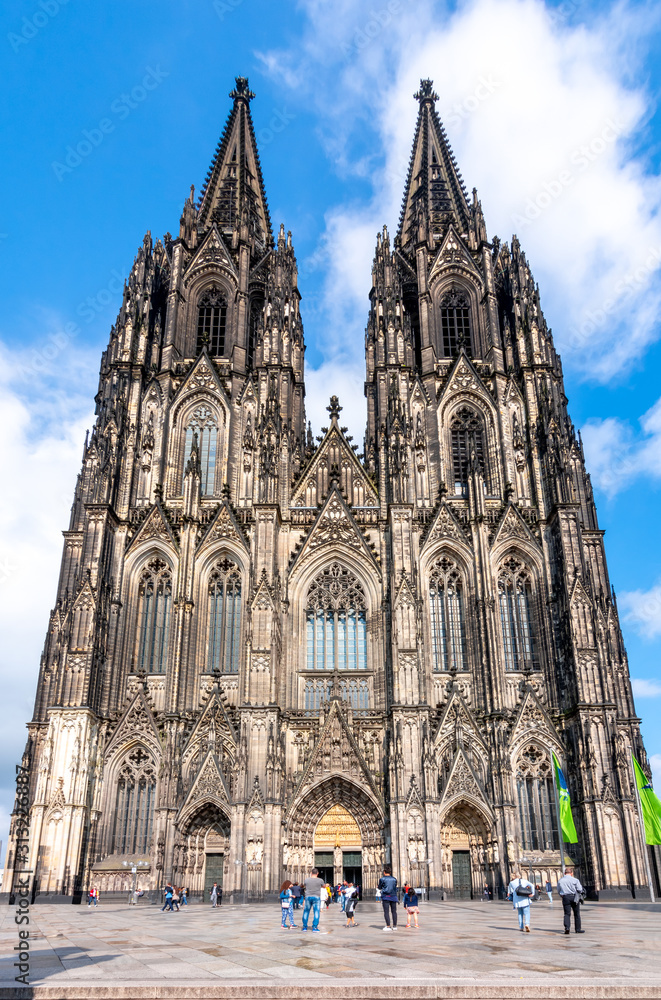 Cologne Cathedral facade and towers, Germany Stock Photo | Adobe Stock
