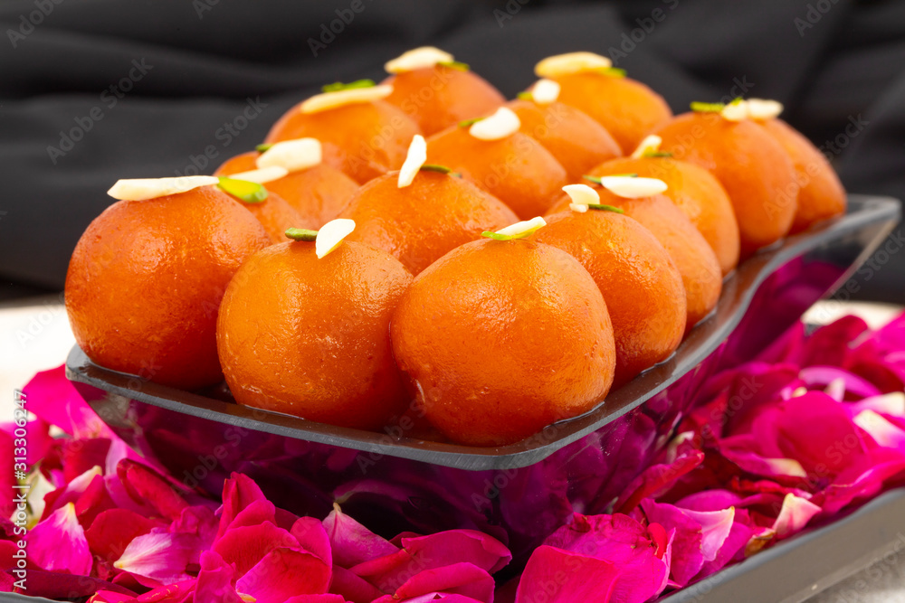 Indian Popular Dessert Gulab Jamun Also know as kala Jamun or Kalajam ...