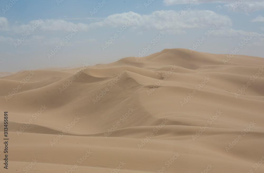 sand dune field at the Imperial Sand Dunes Recreation Area Stock Photo ...