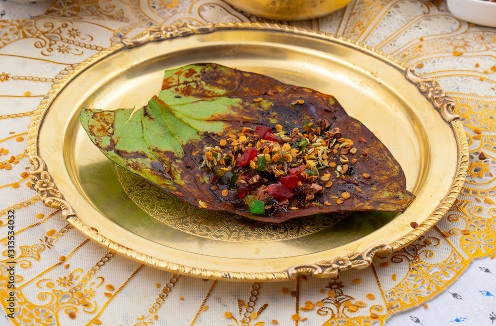 Indian Traditional Mouth Freshener Sweet Paan Also Known as Masala Paan ...