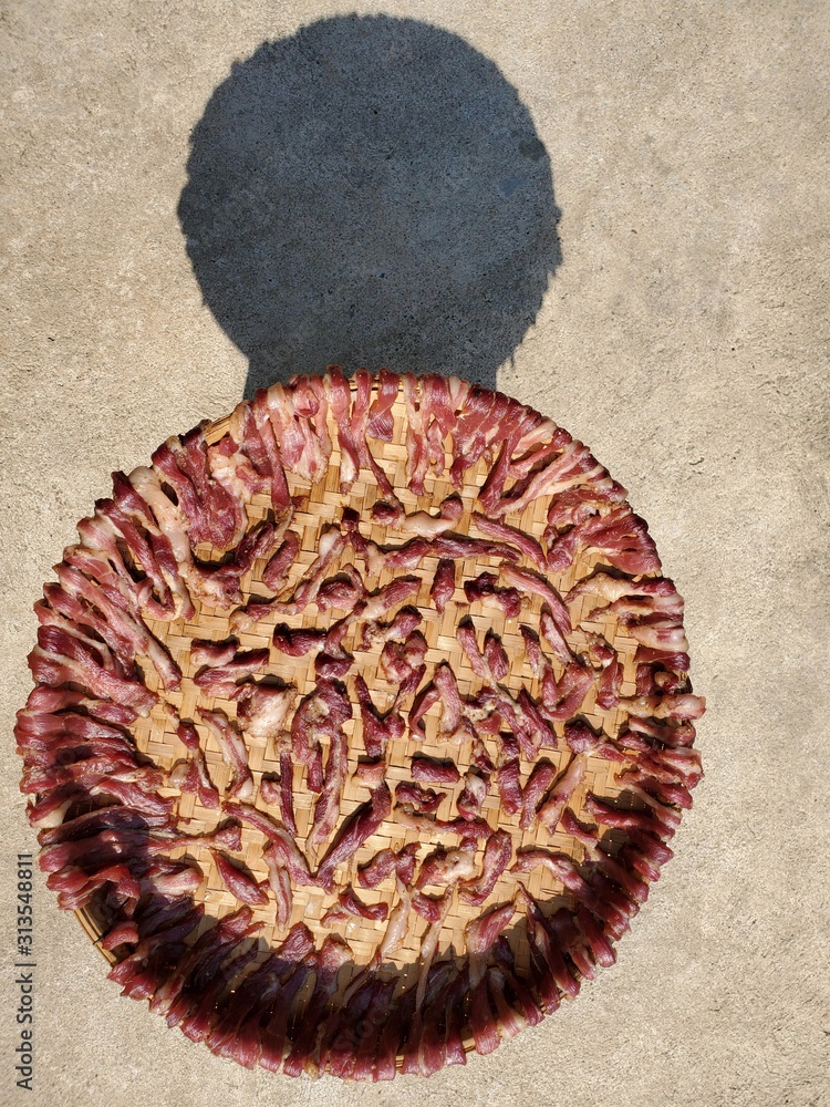 How we make our Deep Fried Sun, Dried Pork Moo Dad Deaw is a popular ...