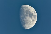 Half Moon In Daylight Free Stock Photo - Public Domain Pictures