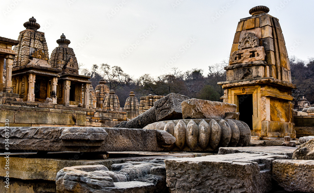 Bateshwar group of temples in Bateshwar, near Gwalior (MP), India ...