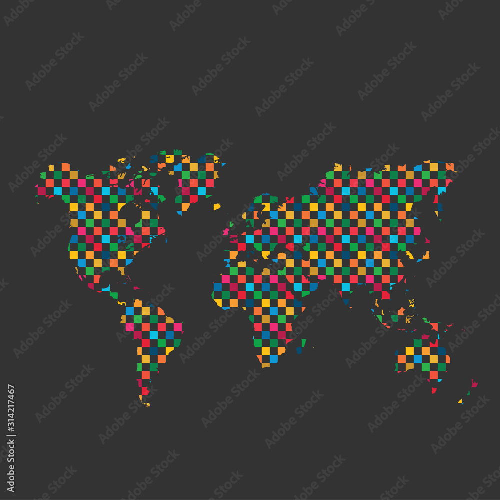 World Map Sustainable Development Goals Stock Vector | Adobe Stock