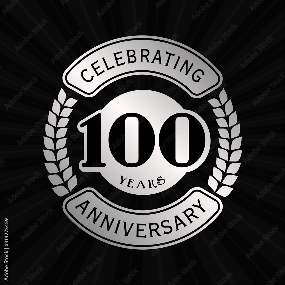 100 years design template. 100th vector and illustration Stock Vector ...