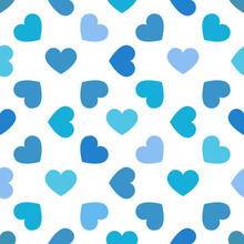 Blue Hearts Pattern Free Stock Photo - Public Domain Pictures