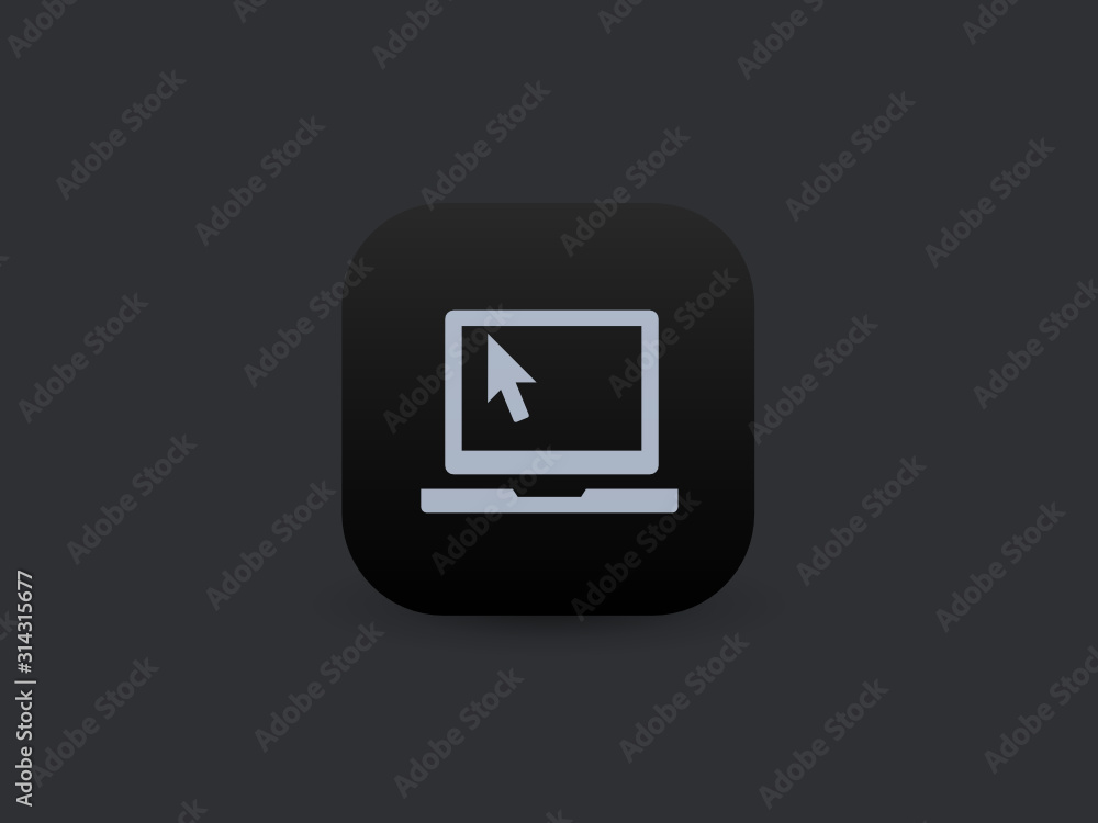 Remote Desktop - App Icon Stock Vector | Adobe Stock