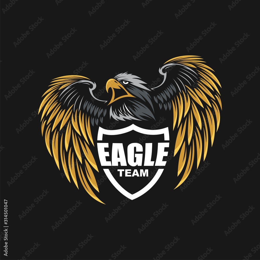 Logo team eagle , logo esport, game, illustration or template Stock Vector | Adobe Stock